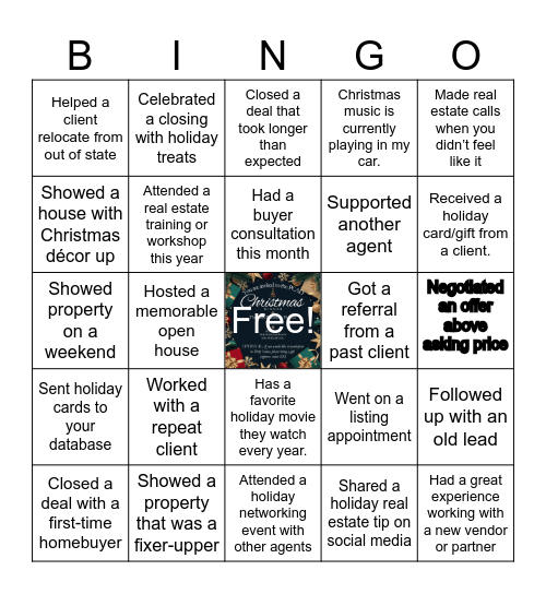 REAL ESTATE BINGO Card