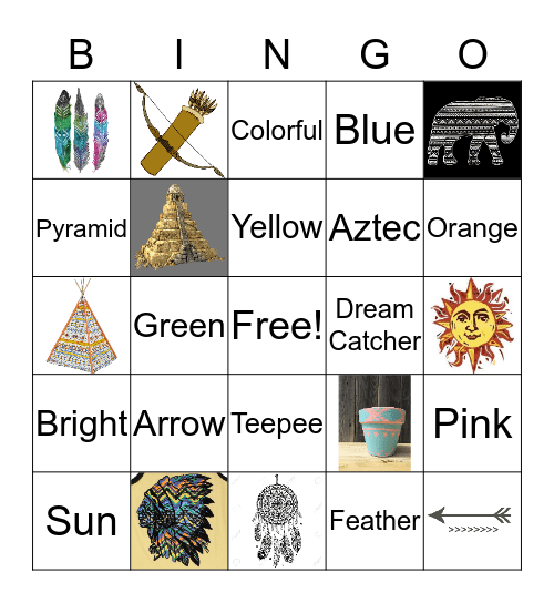 Aztec Bingo Card