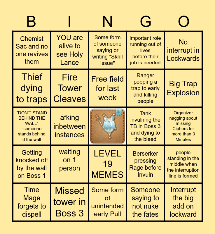 FORKED TOWER BINGO Card