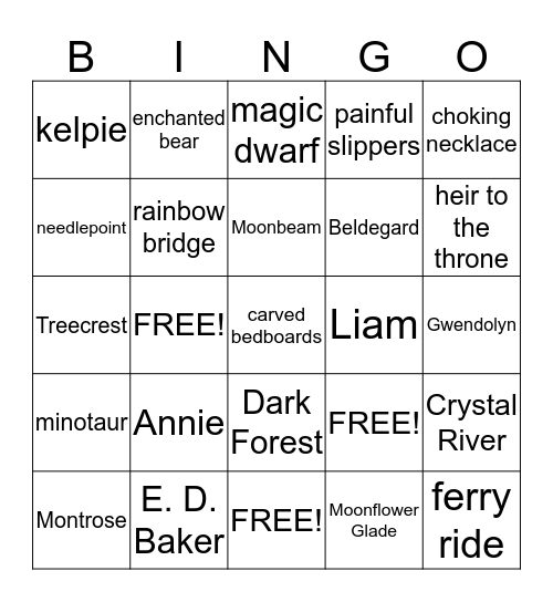 Unlocking the Spell Bingo Card
