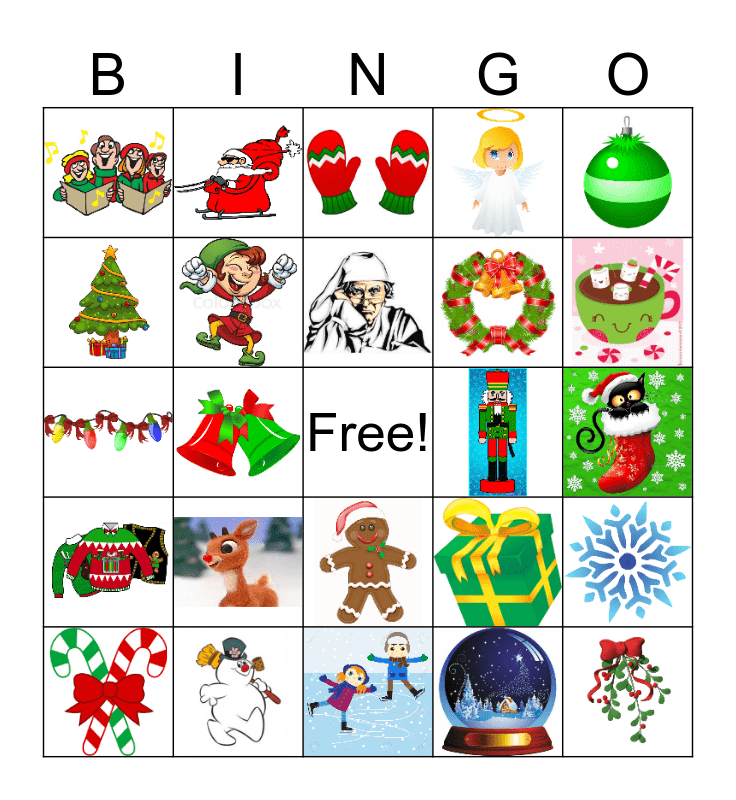 Holly Jolly Bingo Card