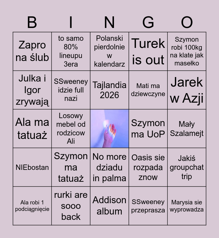 welcome back 2016! Bingo Card
