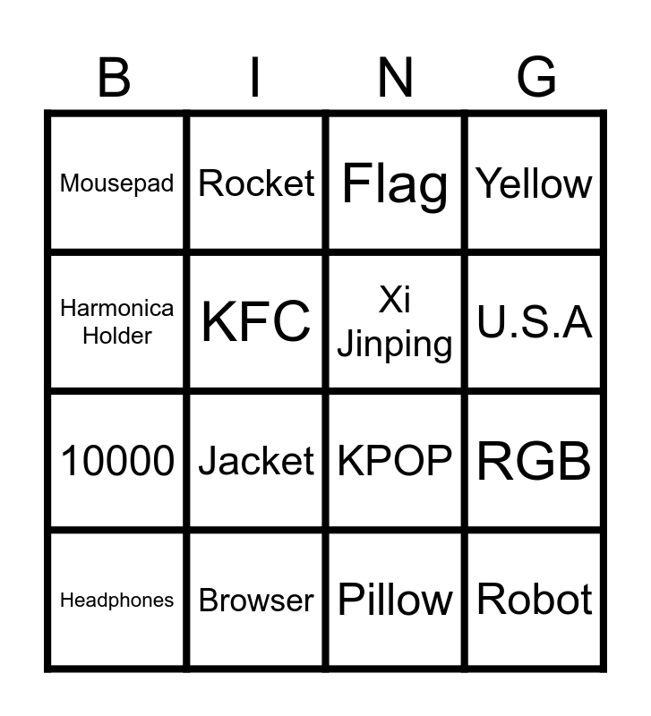 Infinite Craft Bingo Card