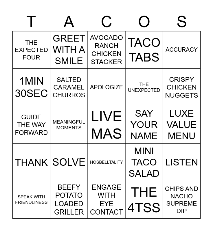 NEW ITEM DROP Bingo Card