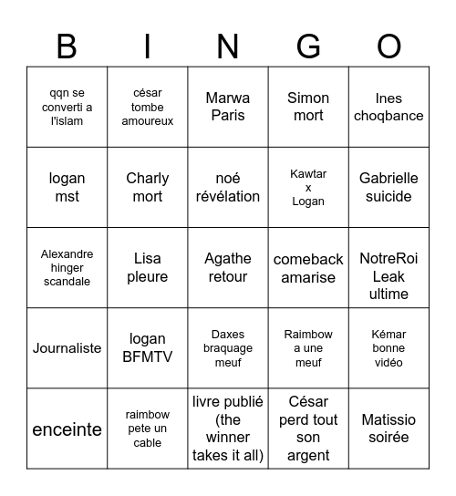 Bingo 2026 lsmw Bingo Card