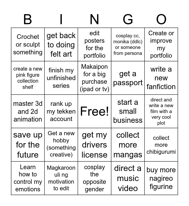 2026 bingo card Bingo Card
