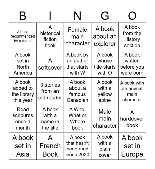 Google Docs Bingo Card