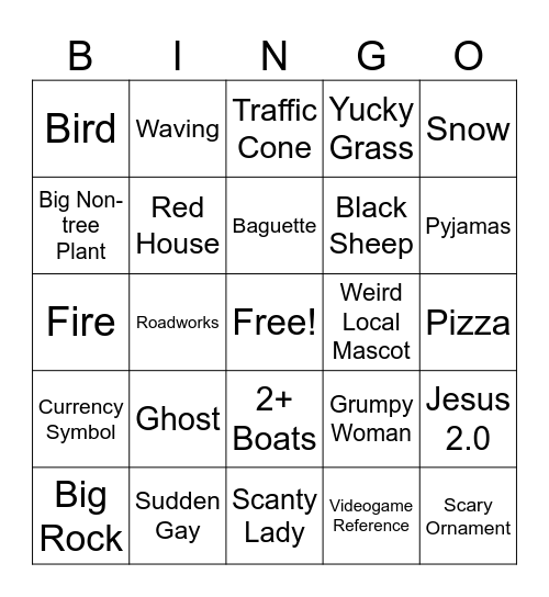 Religion Bingo Card