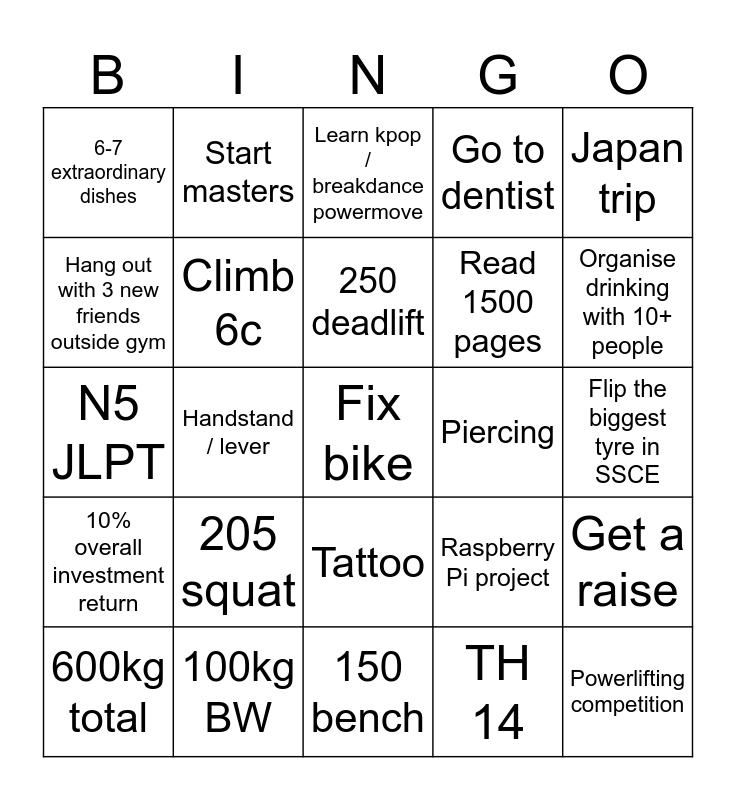 diddy bingo Card