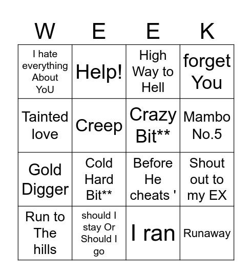 I Give It A Bingo Card