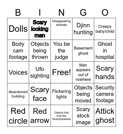 Slapped ham bingo Card