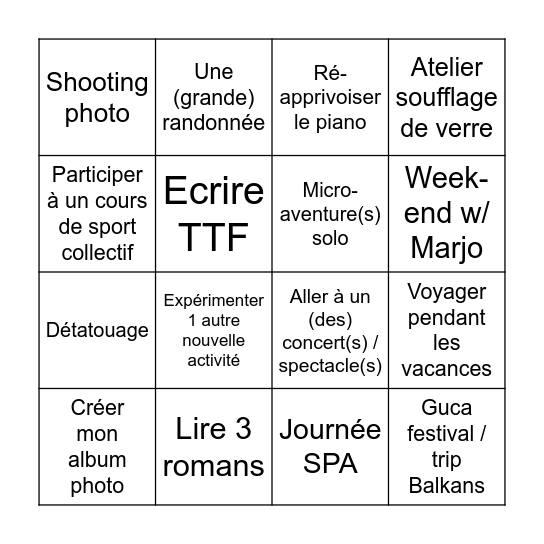Bingo Card