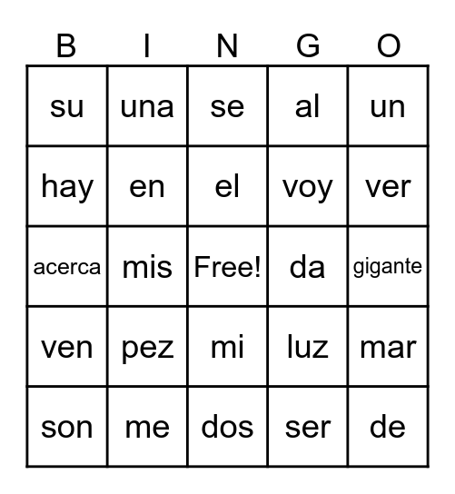 El Comedor de Don Marcos Bingo Card
