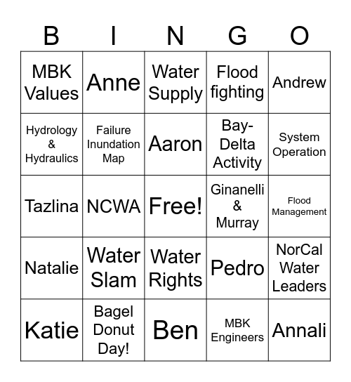 MBK Bingo Bonanza Bingo Card
