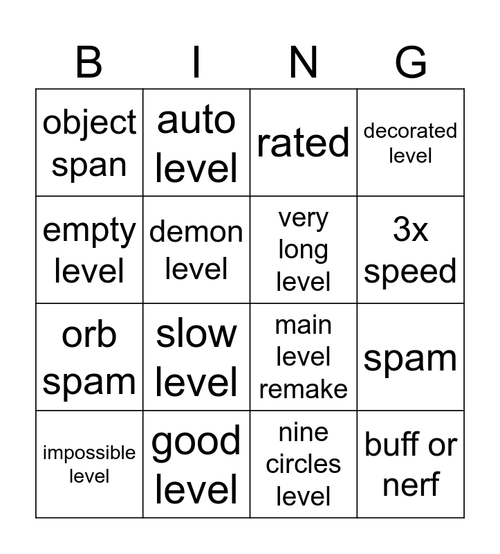 Recent Tab Bingo! Bingo Card
