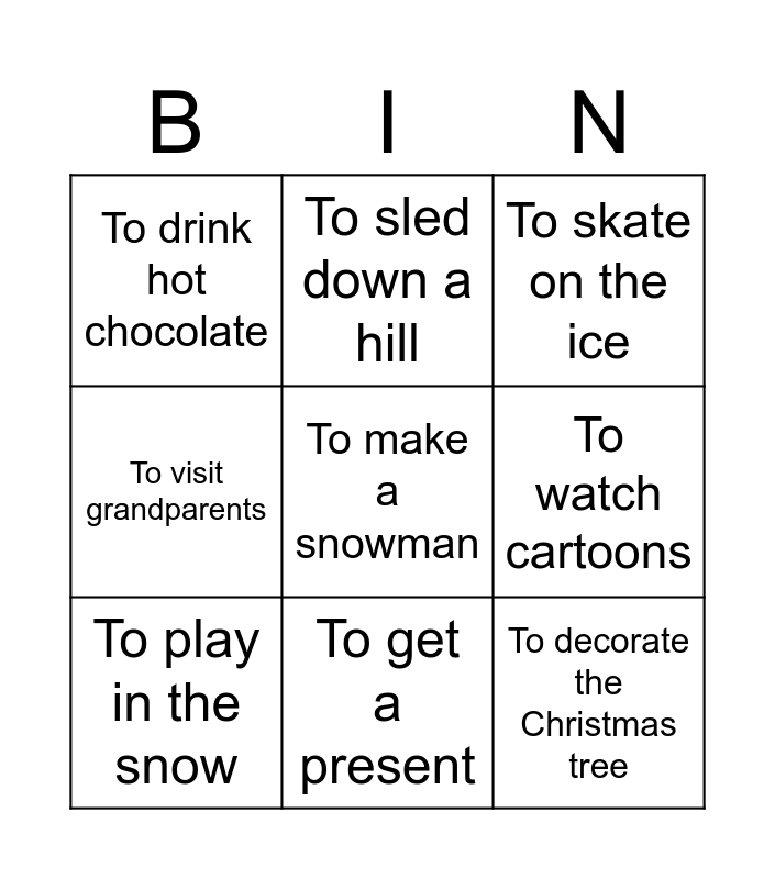 Bingo Card