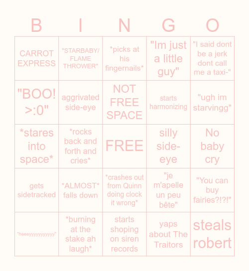 if you know me you know me Bingo Card