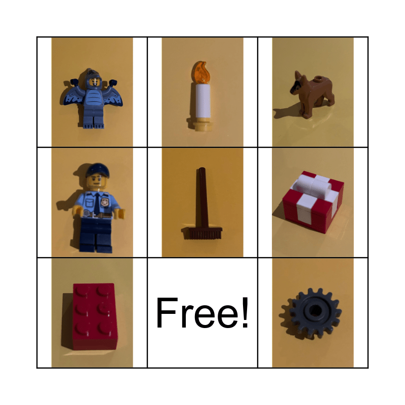 Lego bingo Card