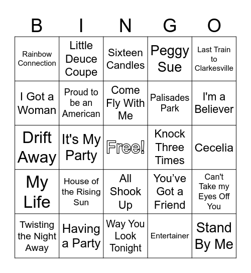Summit- Scotty Singalong Bingo #2 (pink) Bingo Card