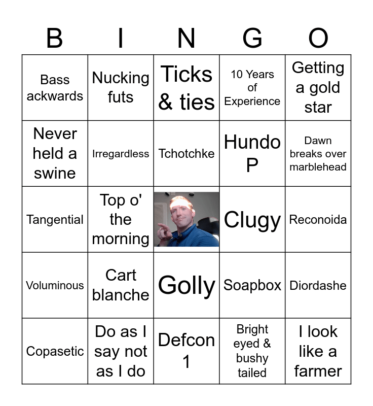 Zac's Birthday Bingo Card