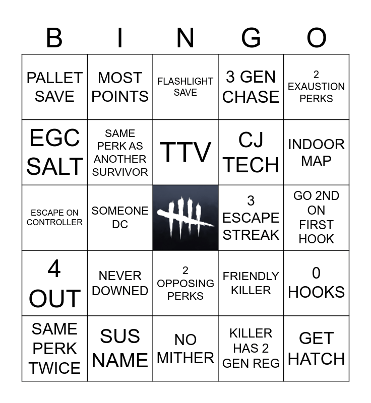 CHAOS SHUFFLE BINGO Card