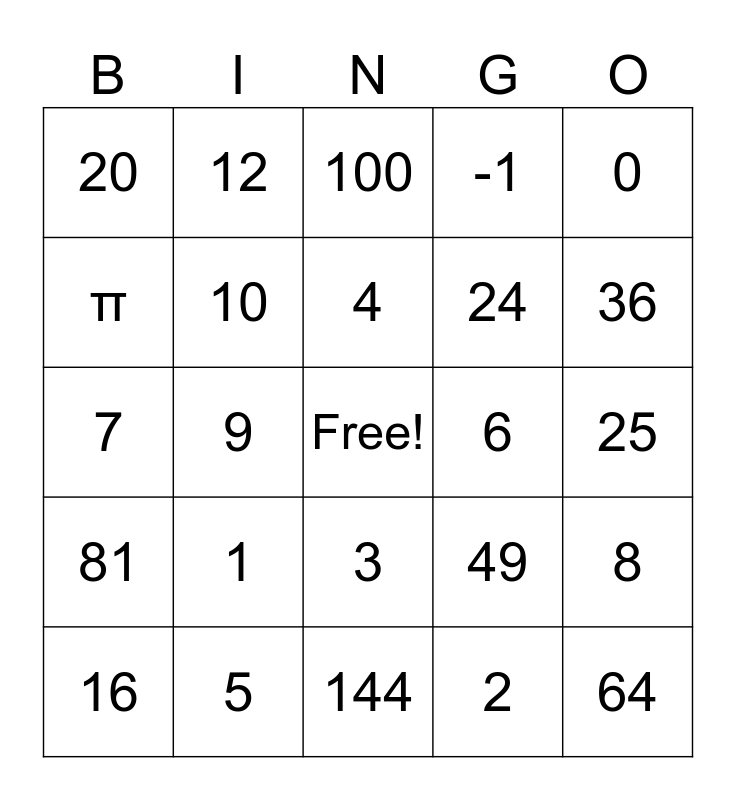 MHS January Meeting! Bingo Card