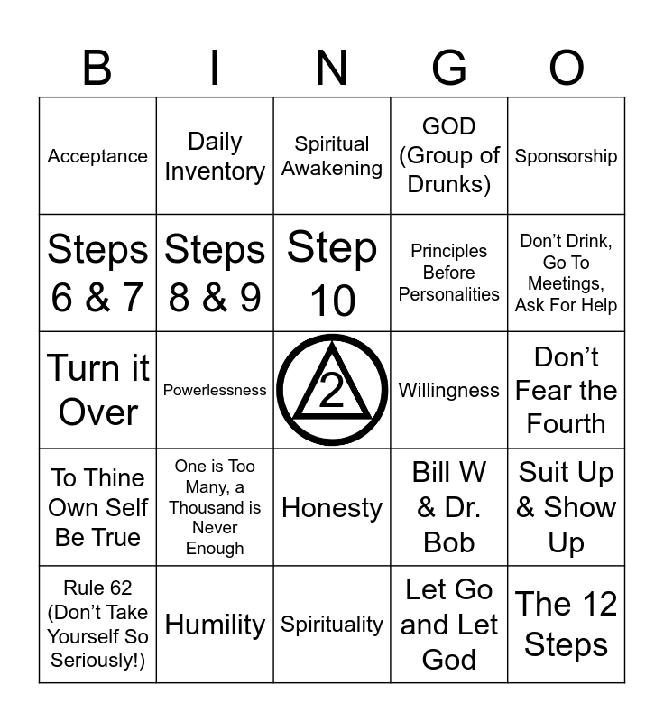 District 9 Bingo Card