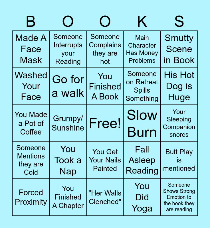 Book Retreat Bingo Card