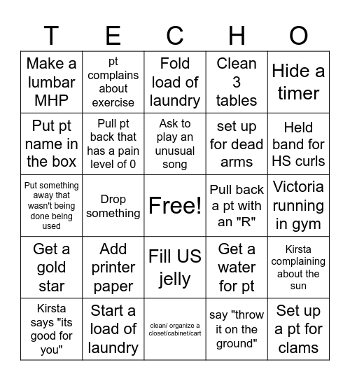 TECH BINGO Card