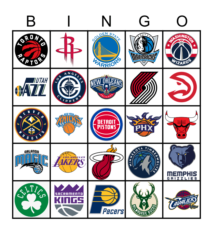 NBA Bingo Card