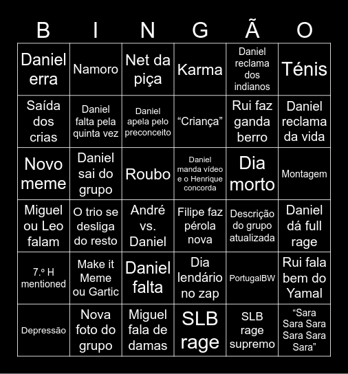 Bingo Card