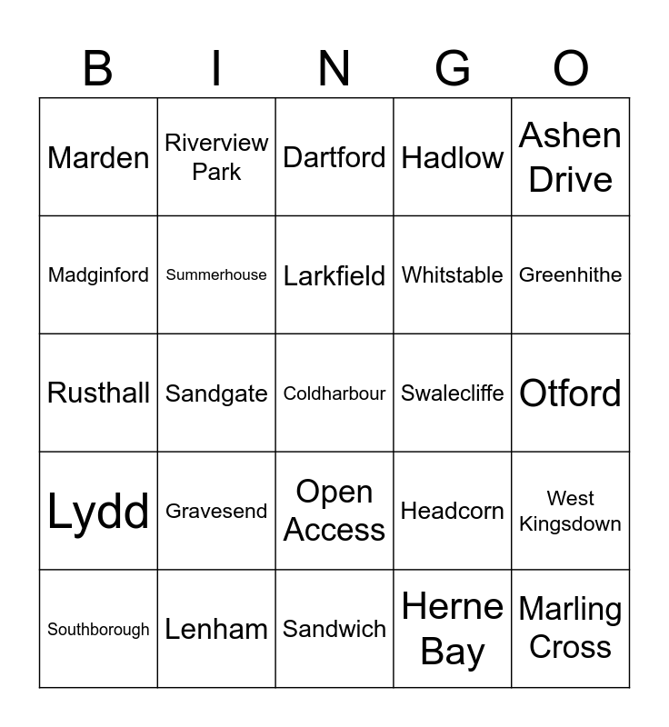 Library Bingo Card