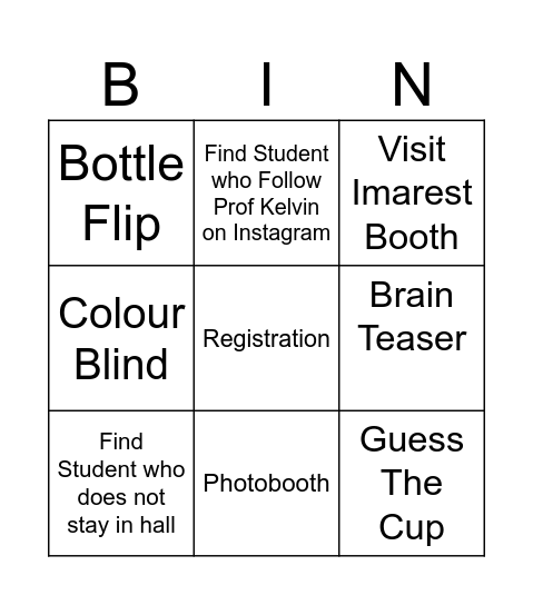 MS Day Bingo Card