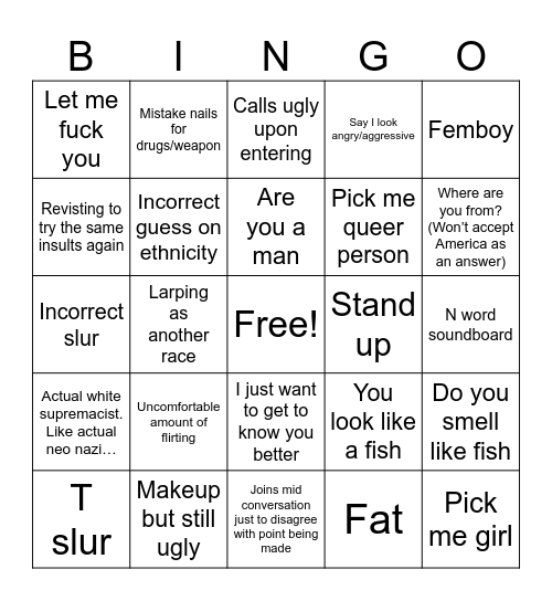 Discord bingo Card