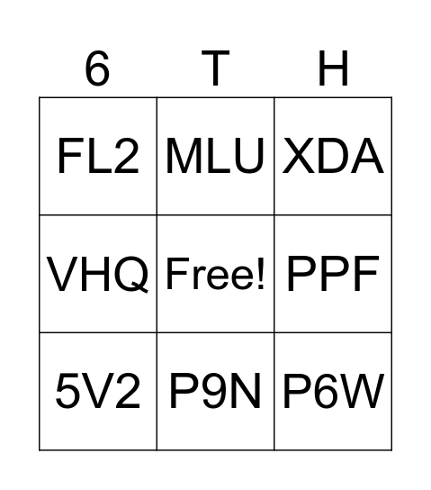 After School IXL Bingo Card